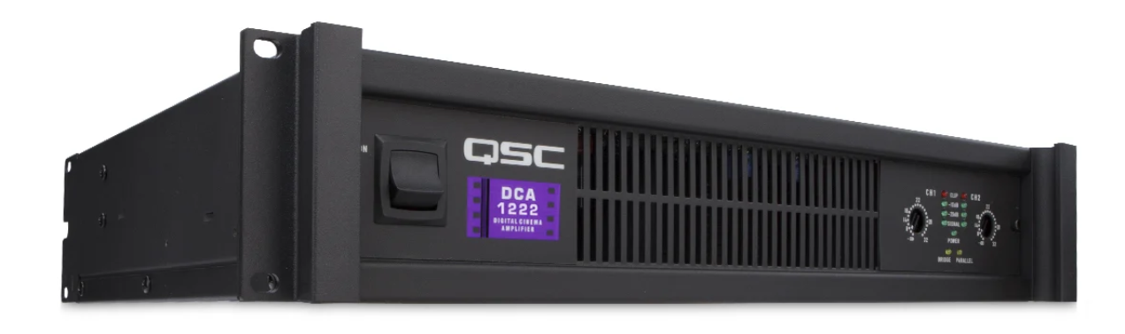 Q-SYS DCA1222 2-Channel Digital Cinema Amplifier — Aries Pro - Videolink